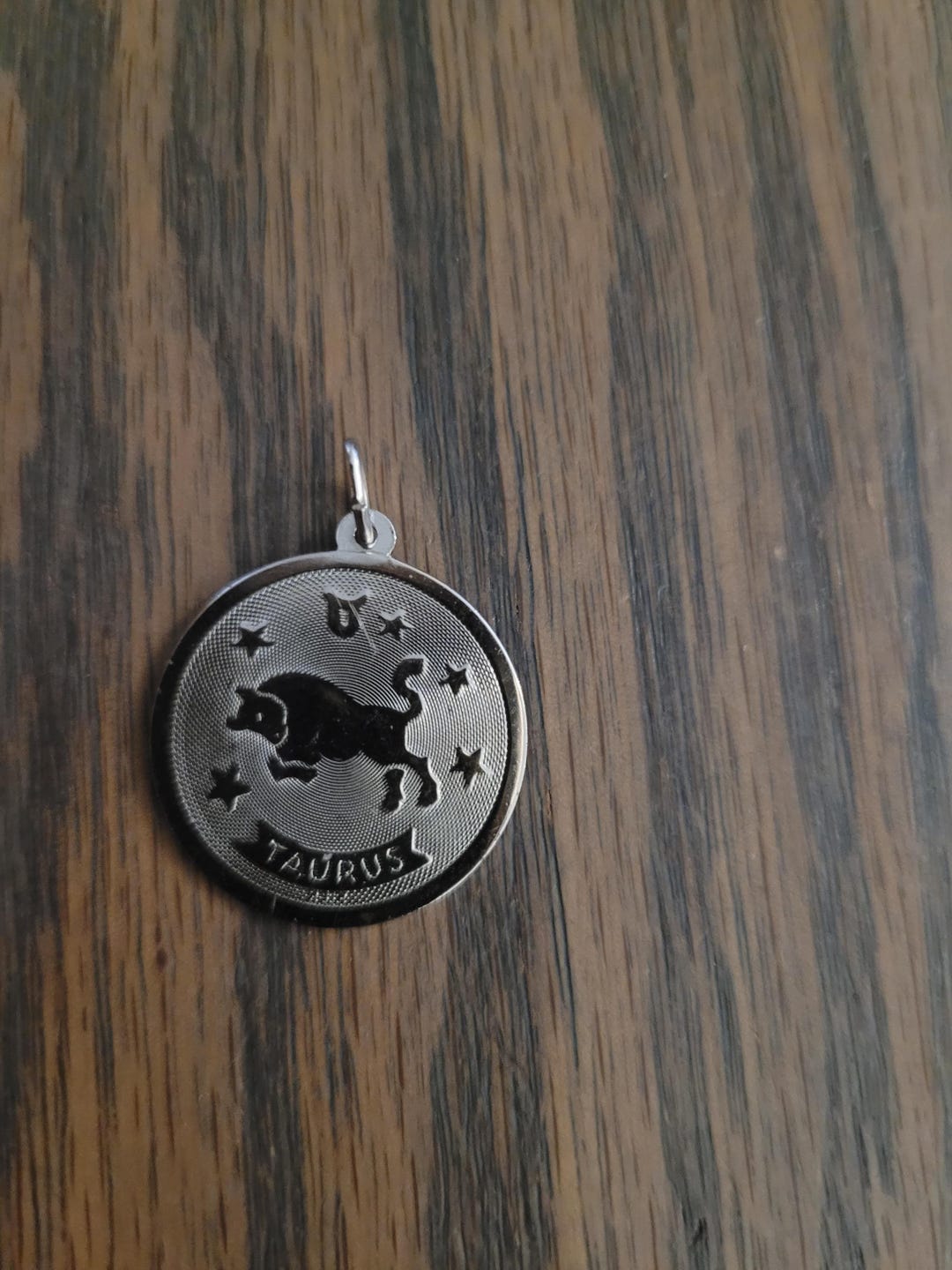 Vintage 1970s Sterling Silver Taurus the Bull Zodiac Sign Pendant Charm ...