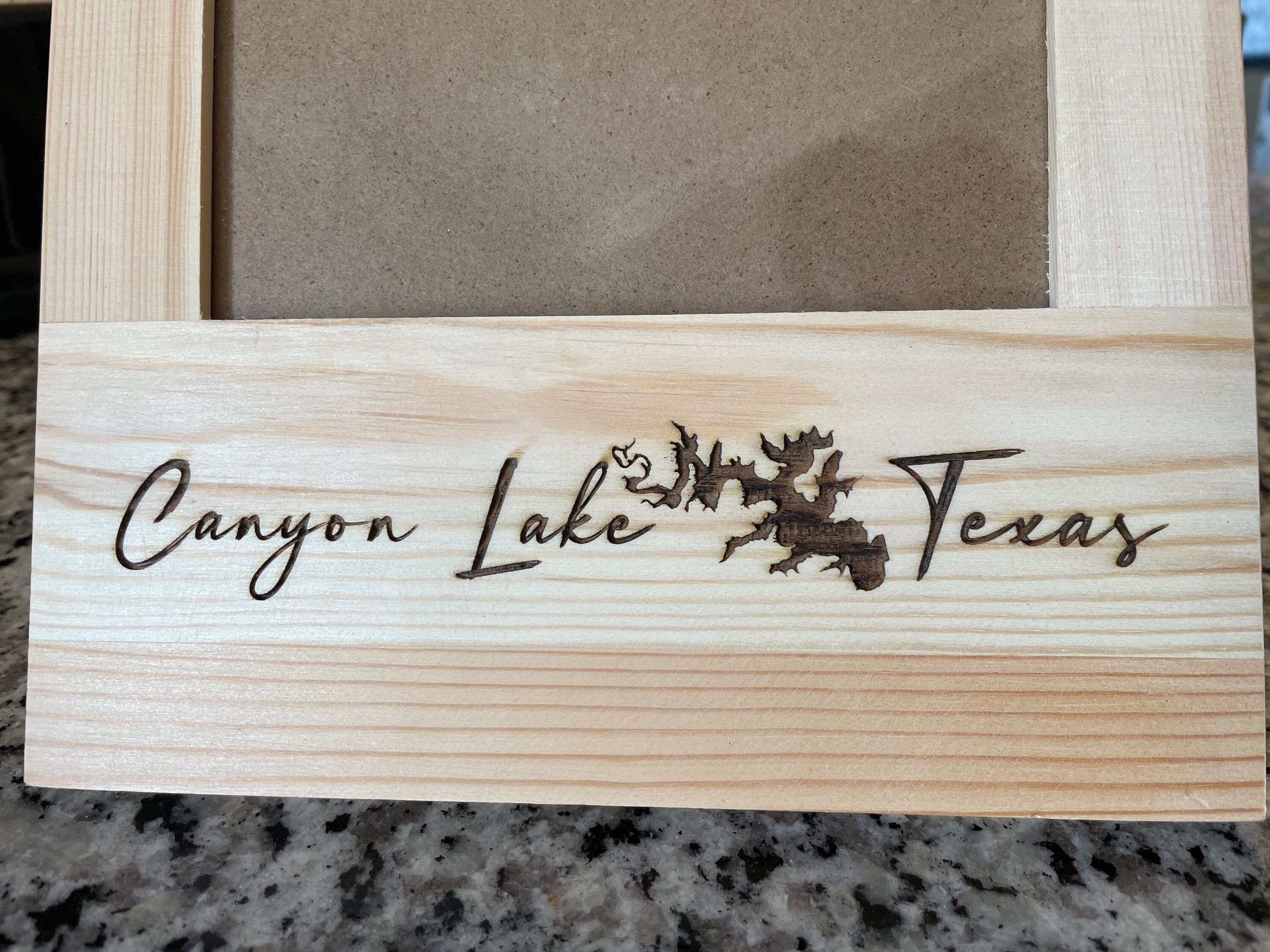 Custom Canyon Lake Texas Picture Frame - Etsy