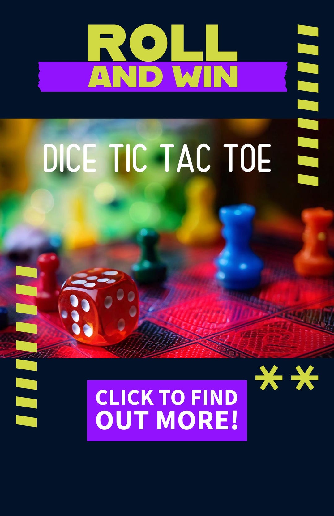 Unique Dice Tic Tac Toe Game for Family Fun - Etsy