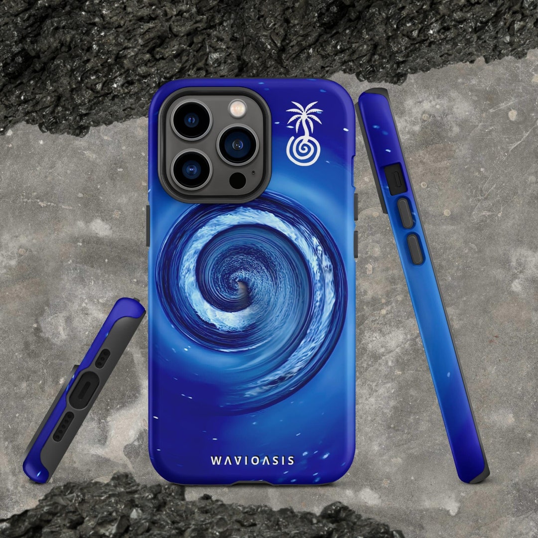 Midnight Oasis | Custom Spiral Abstract iPhone Case | Durable Cover for ...