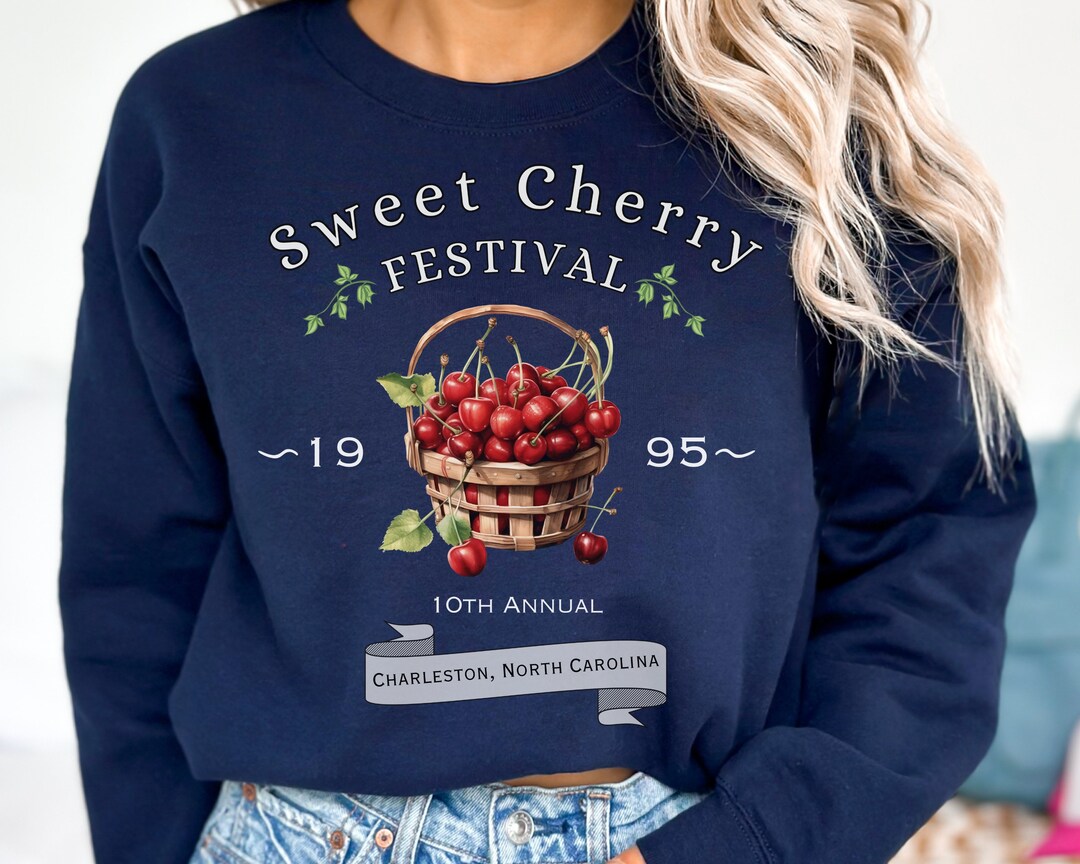 Cherry Sweatshirt, Cottagecore, Fruit Sweatshirt, Farmers Market ...