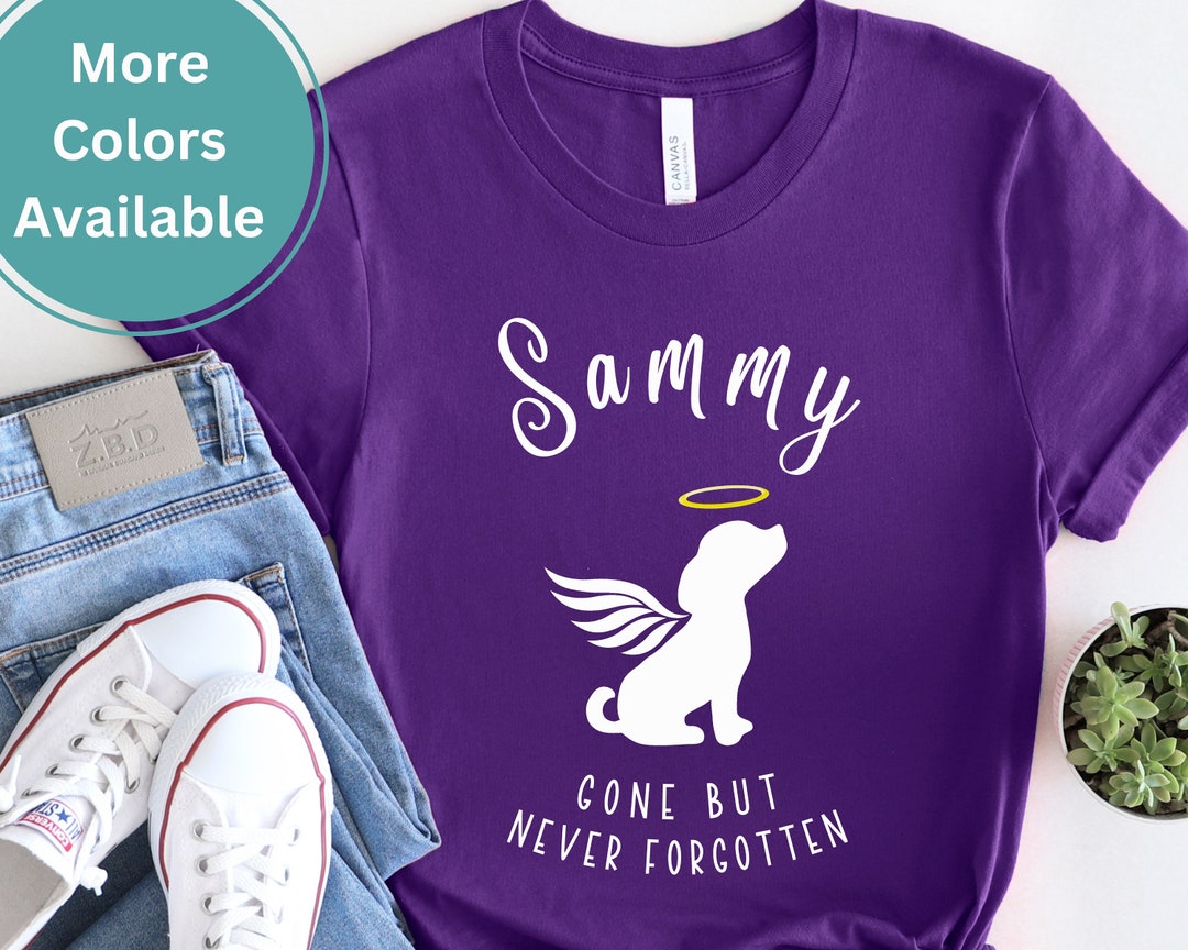 CUSTOM Dog Memorial Shirt, Custom Pet Memorial, Dog Bereavement Gift ...