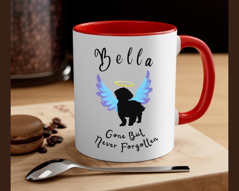CUSTOM Dog Memorial Mug, Custom Pet Memorial, Shih Tzu, Maltese, Bichon ...