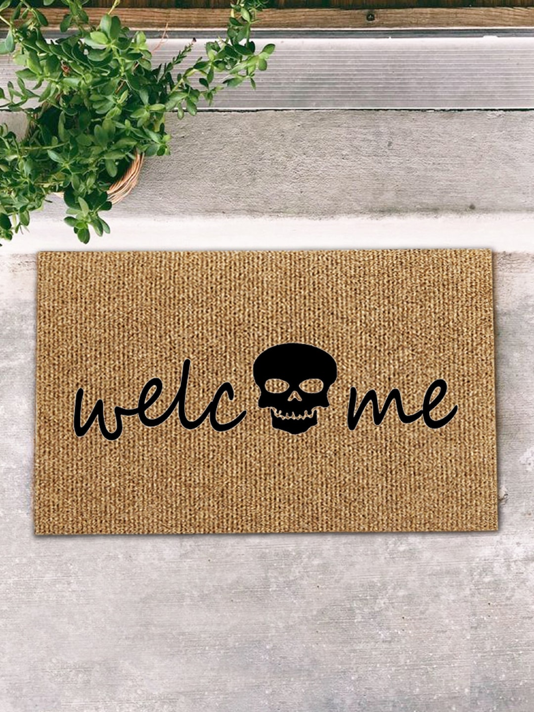 Welcome Skeleton Funny Doormat, Halloween Funny Doormat, Horror Gift ...