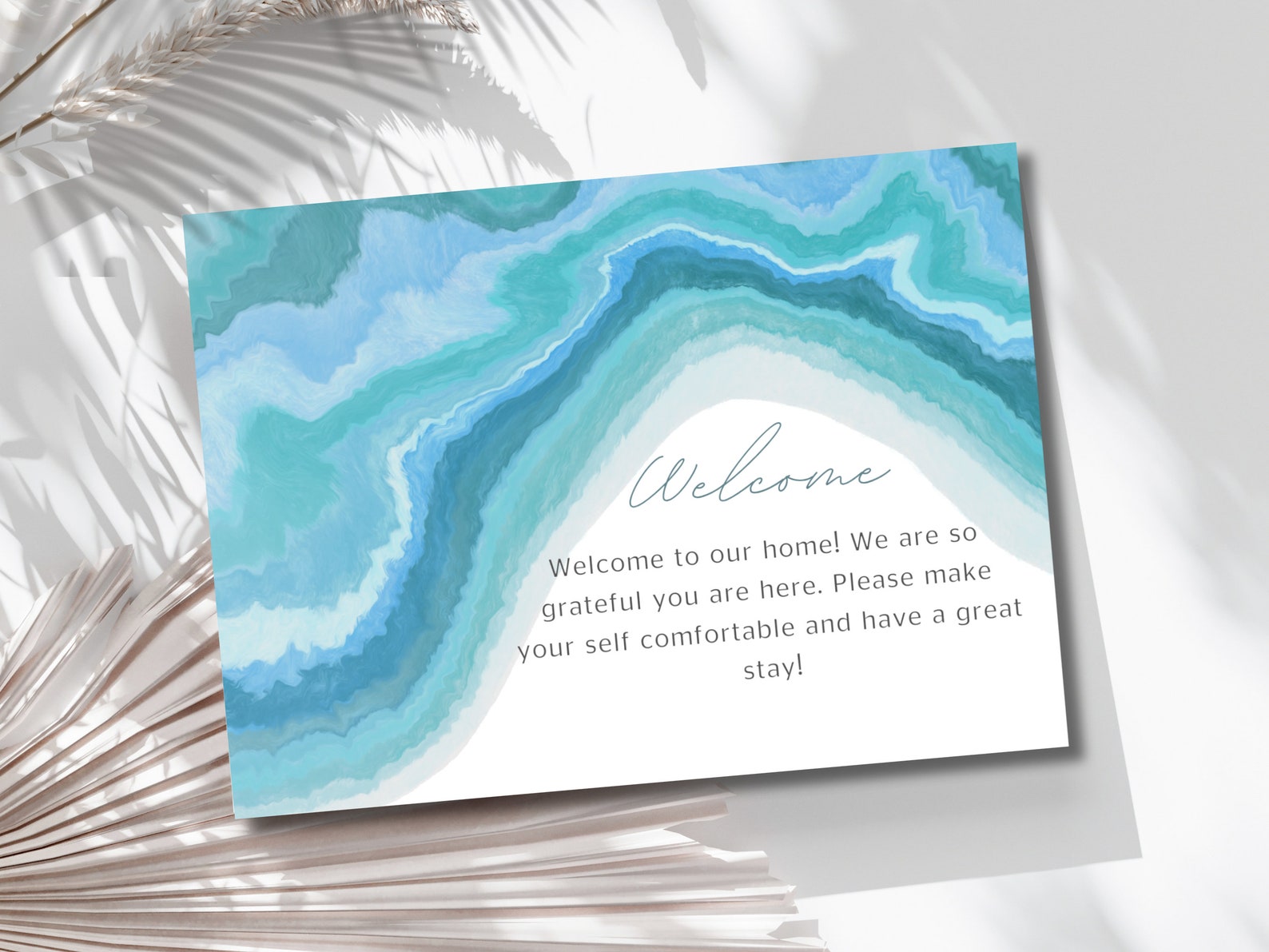 Airbnb Welcome Card, Rental Home Letter, VRBO Card for Guest, Welcoming ...