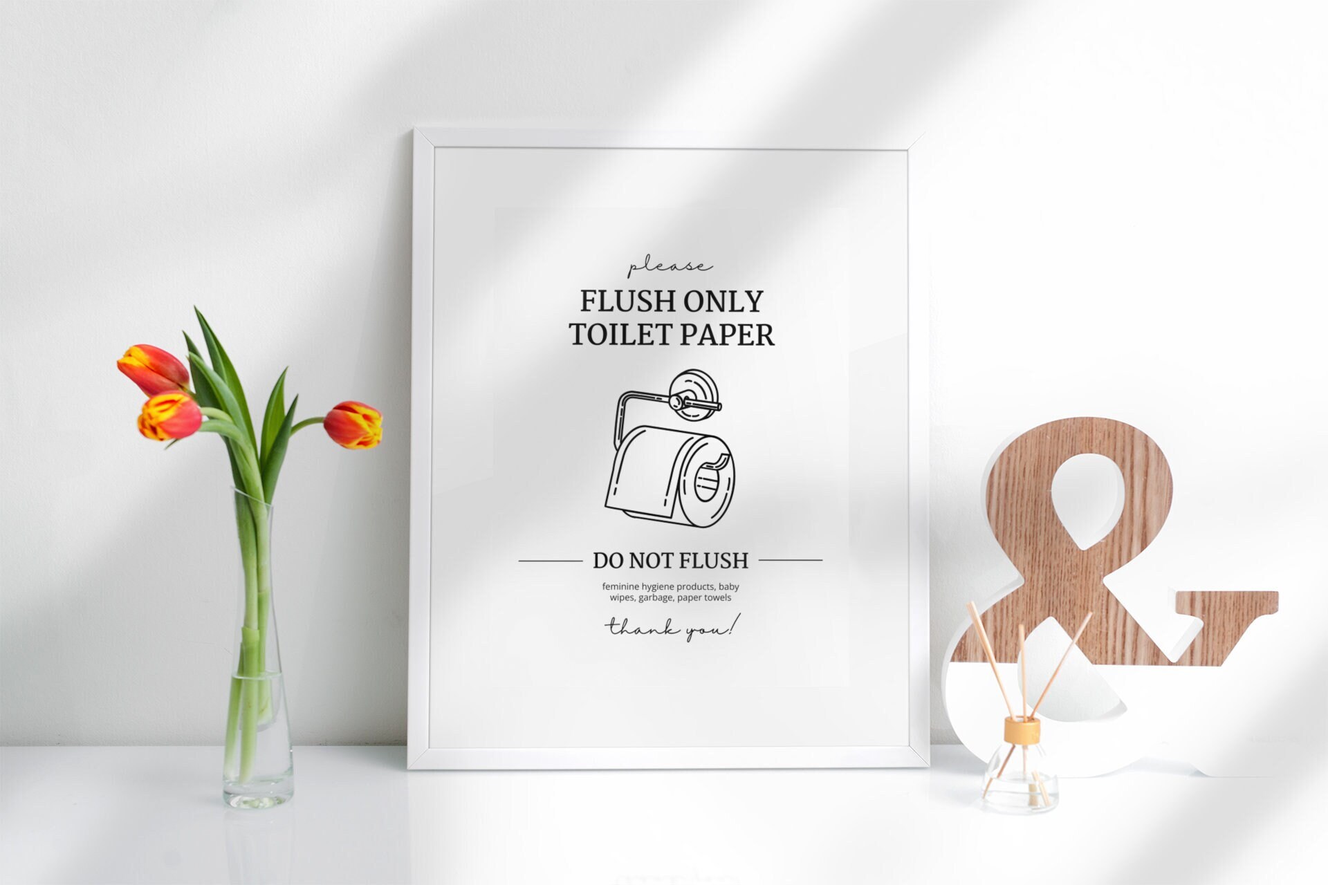 Airbnb Bathroom Signage, Septic Sign, Vacation Rental Home, House Rules ...