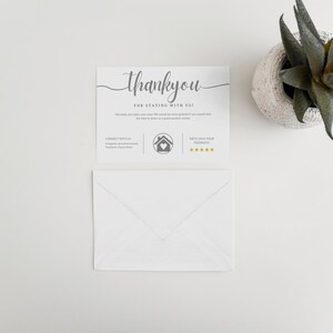 Airbnb Host Thank You Cards, Customizable Guest Appreciation, Review ...
