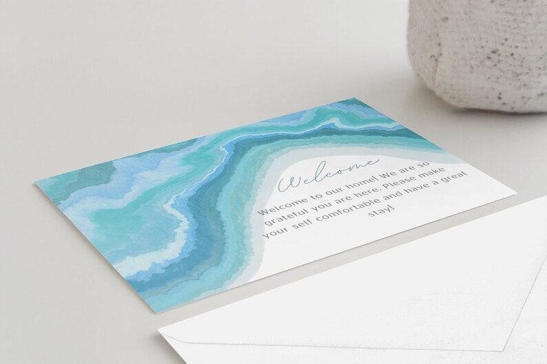 Airbnb Welcome Card, Rental Home Letter, VRBO Card for Guest, Welcoming ...