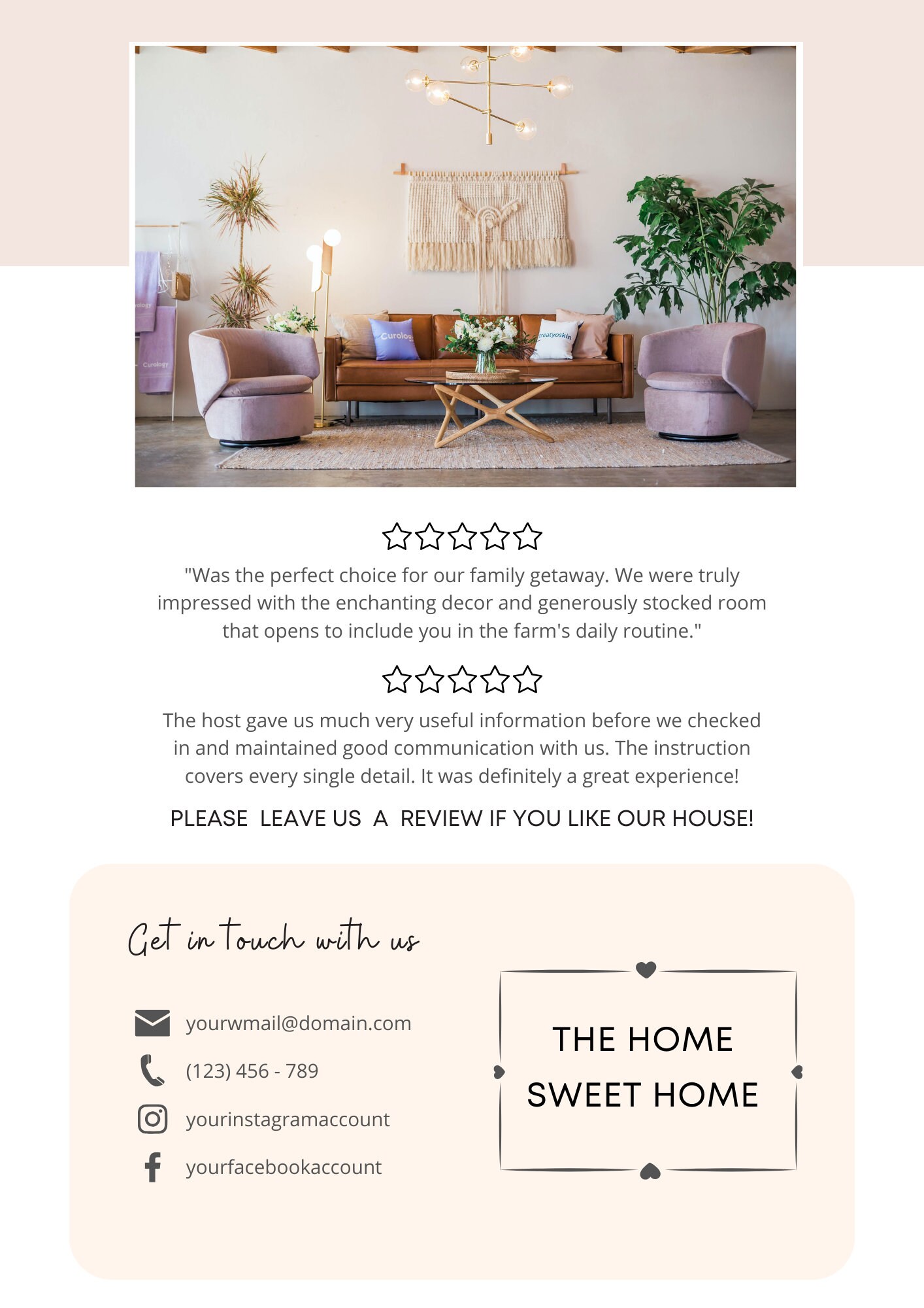 Customizable Airbnb Welcome Guide, Digital House Manual Template ...