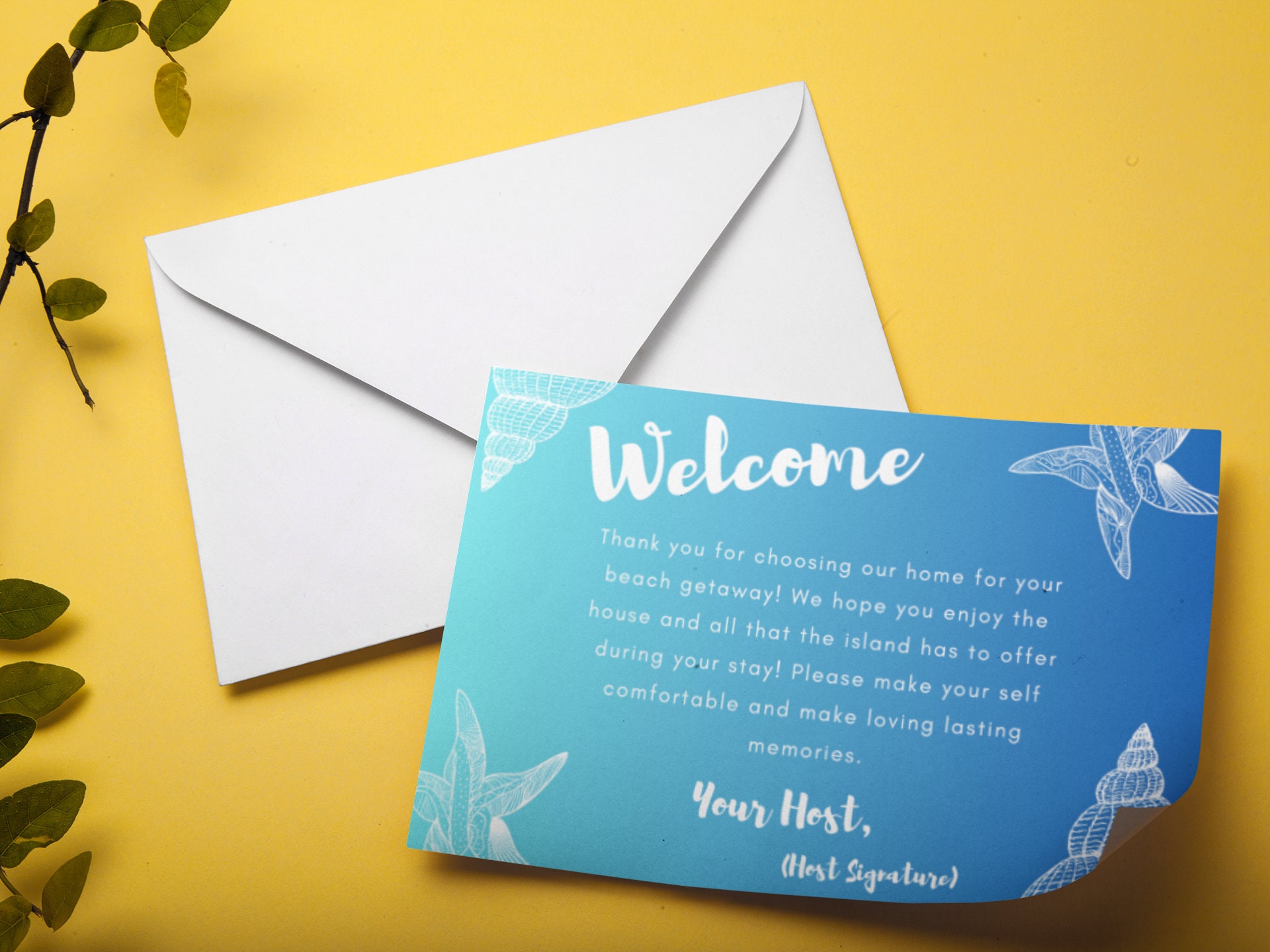 Airbnb Welcome Card - Personalized Greeting, Host Essentials, Perfect ...