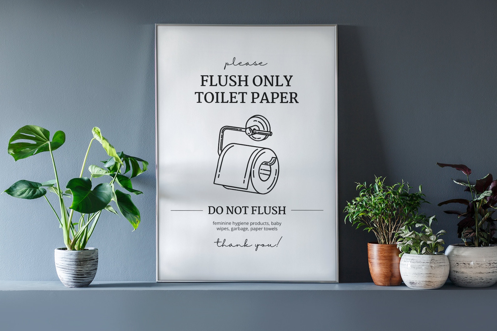 Airbnb Bathroom Signage, Septic Sign, Vacation Rental Home, House Rules ...