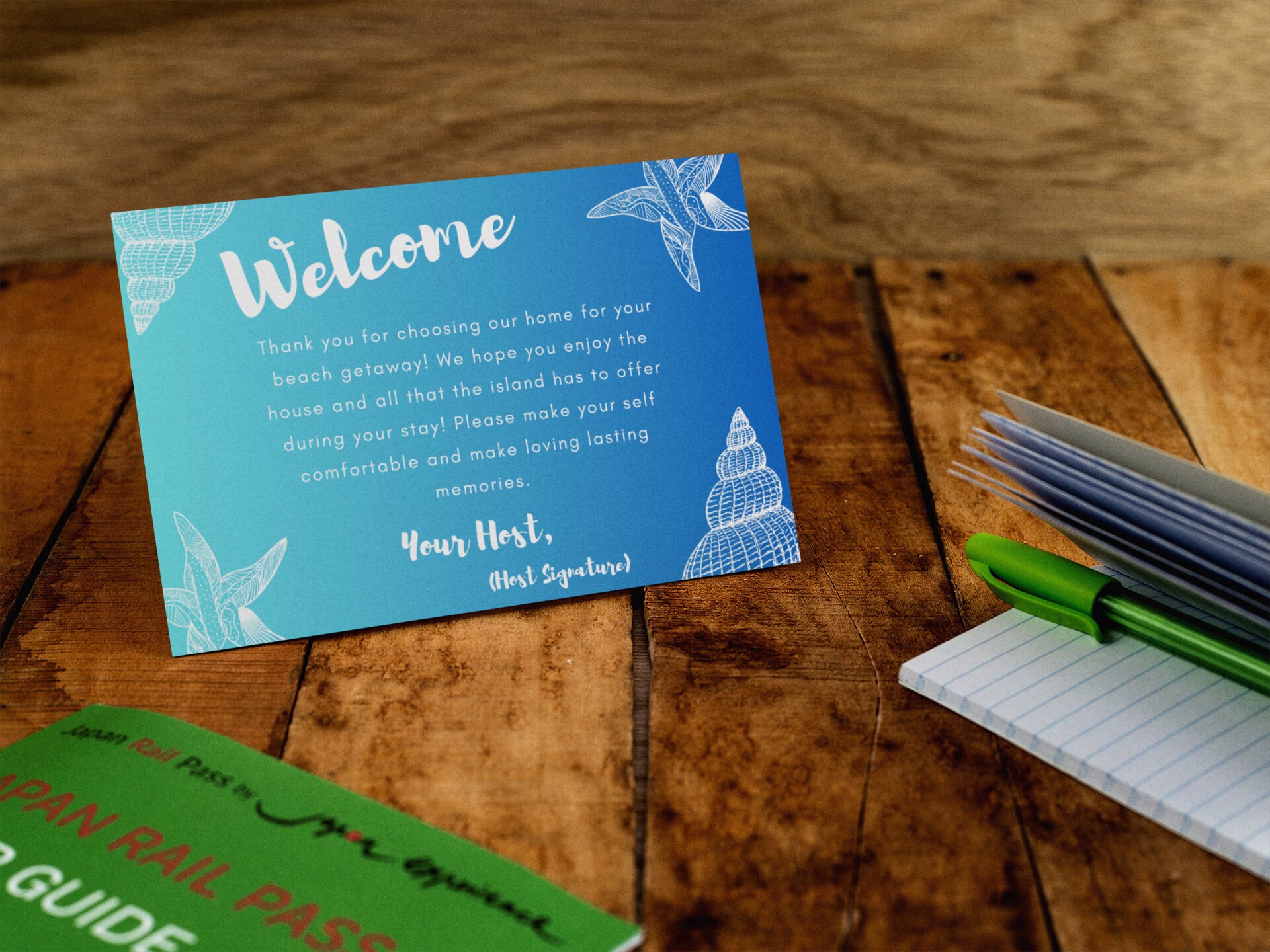 Airbnb Welcome Card - Personalized Greeting, Host Essentials, Perfect ...