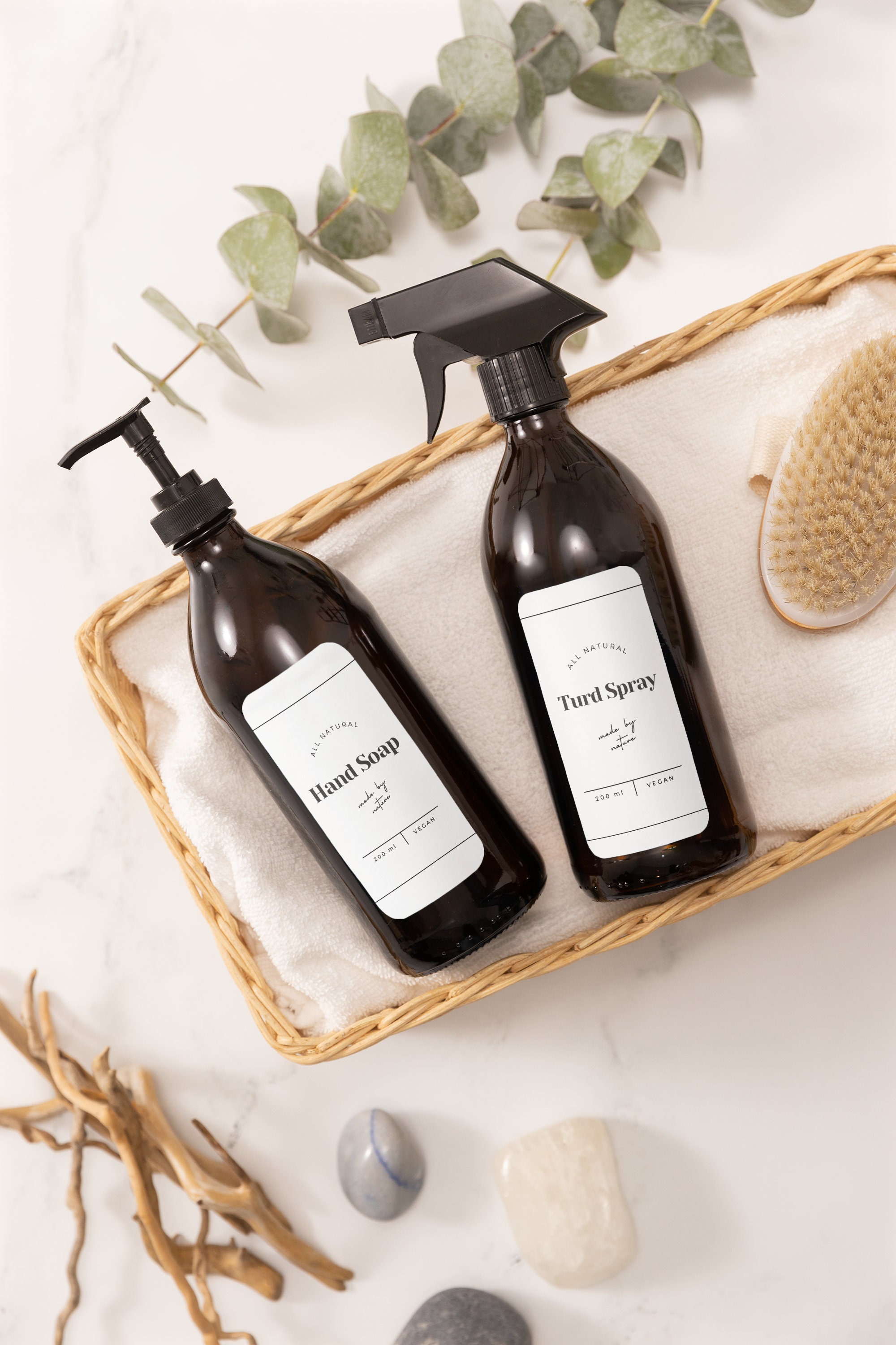 Minimalist Product Label Template, Customizable Cosmetic Stickers ...