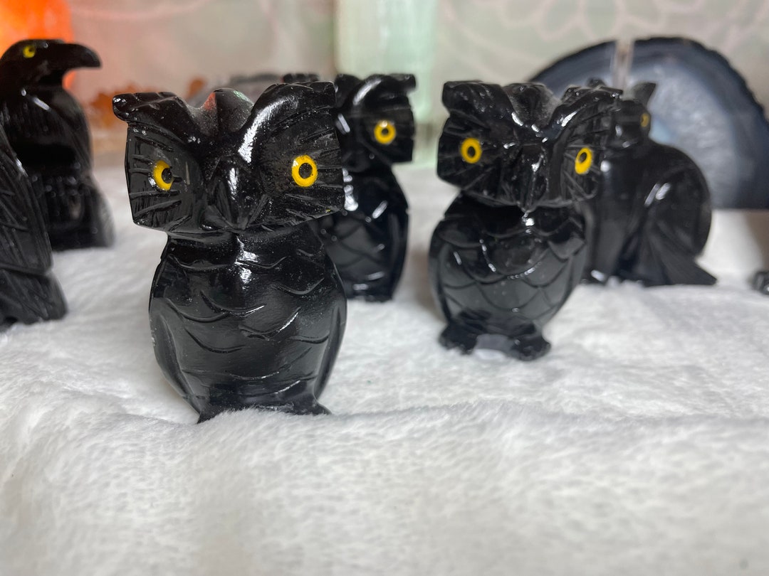 Black Calcite Animals - Etsy
