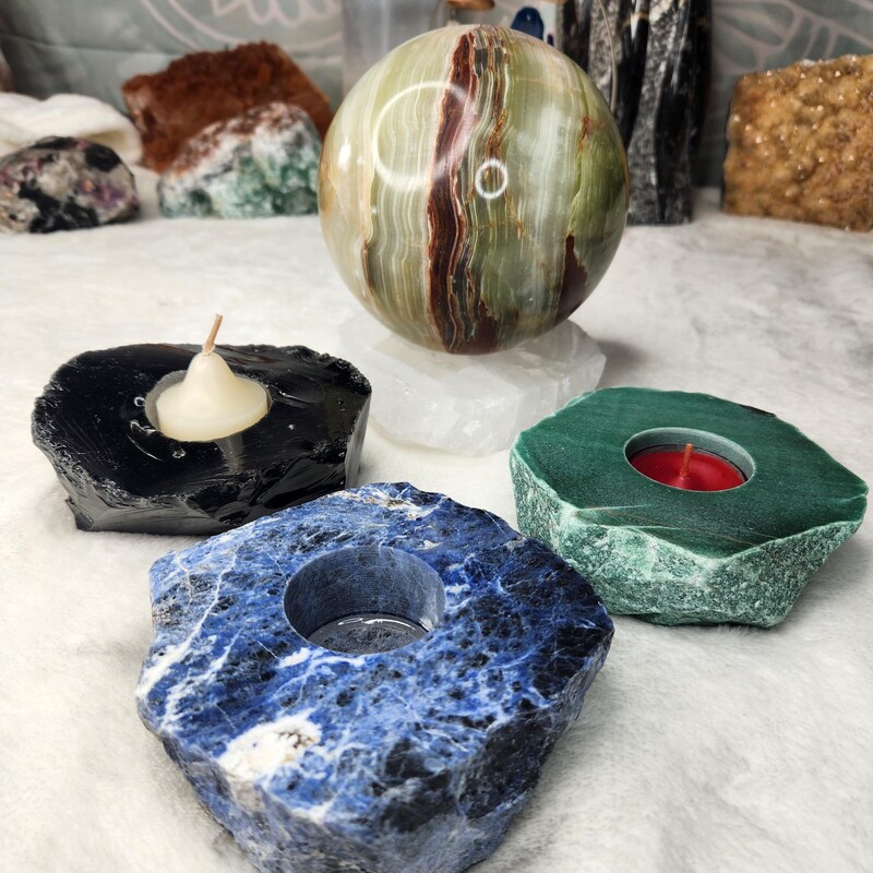 Stone Candle Holder - Etsy