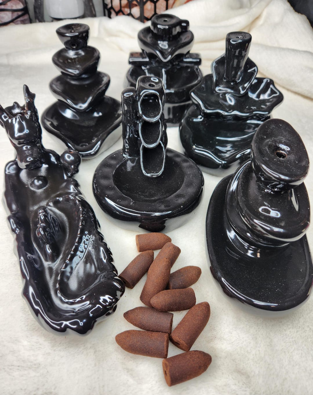 Backflow Incense Cone Burner - Etsy