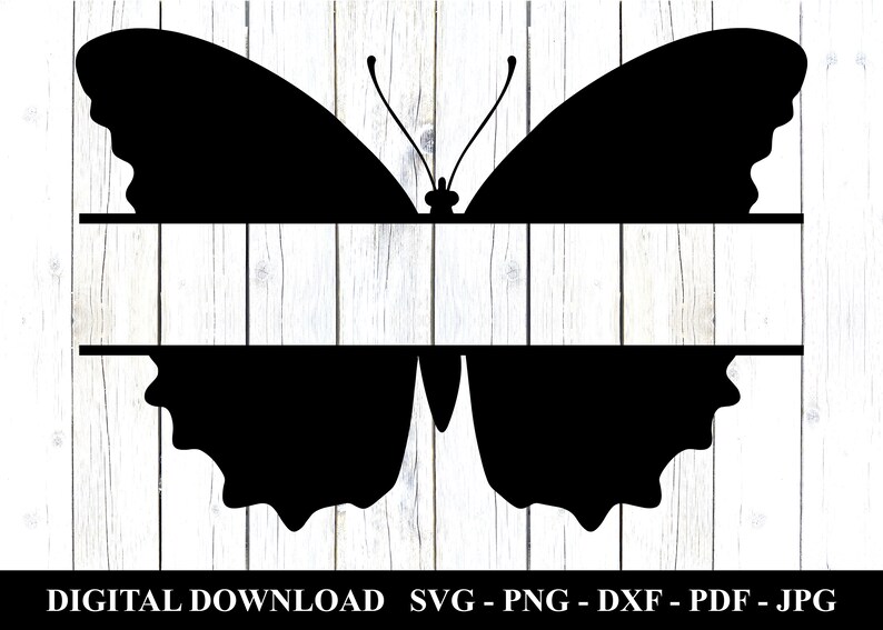 Butterfly SVG, Butterfly Split Monogram, Butterfly Clipart, Butterfly ...