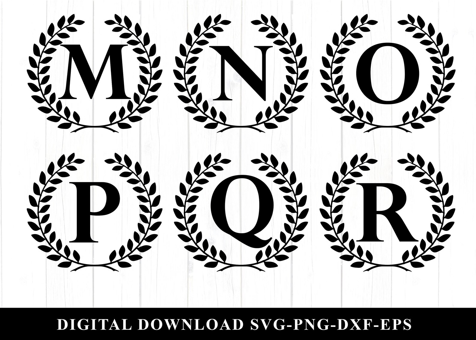 Font Monogram Svg Bundle, Monogram Letters Svg, Monogram Svg, Monogram ...