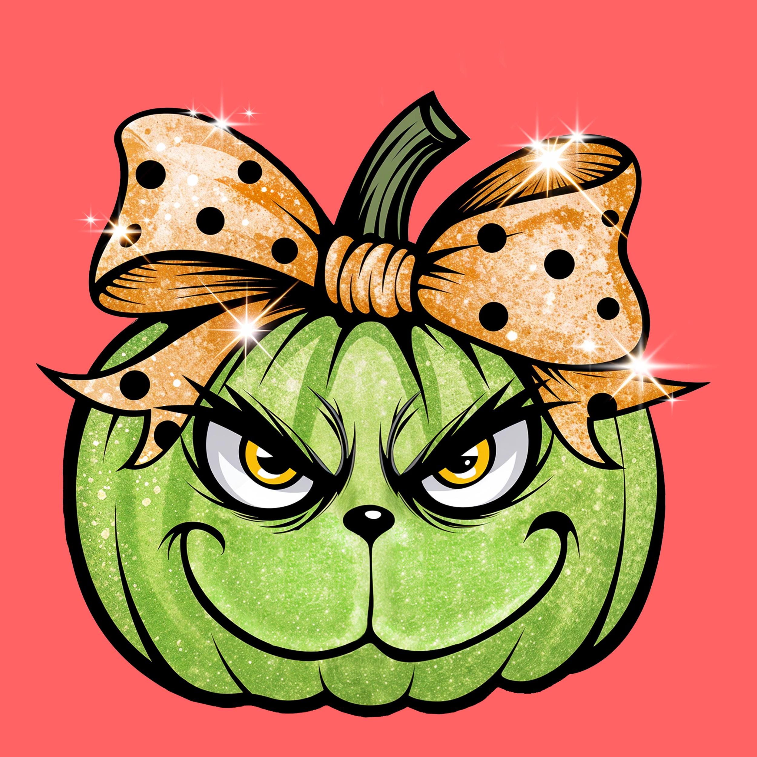 Grinc Pumpkin PNG, Pumpkin Season Png, Halloween Png, Pumpkin Coquette ...