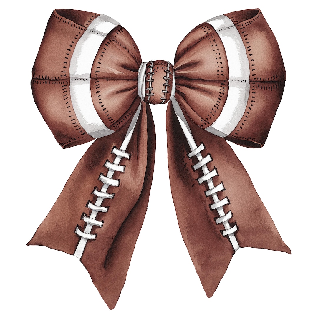 Coquette Football PNG, Football Bow Png, Football Mom PNG, Game Day ...