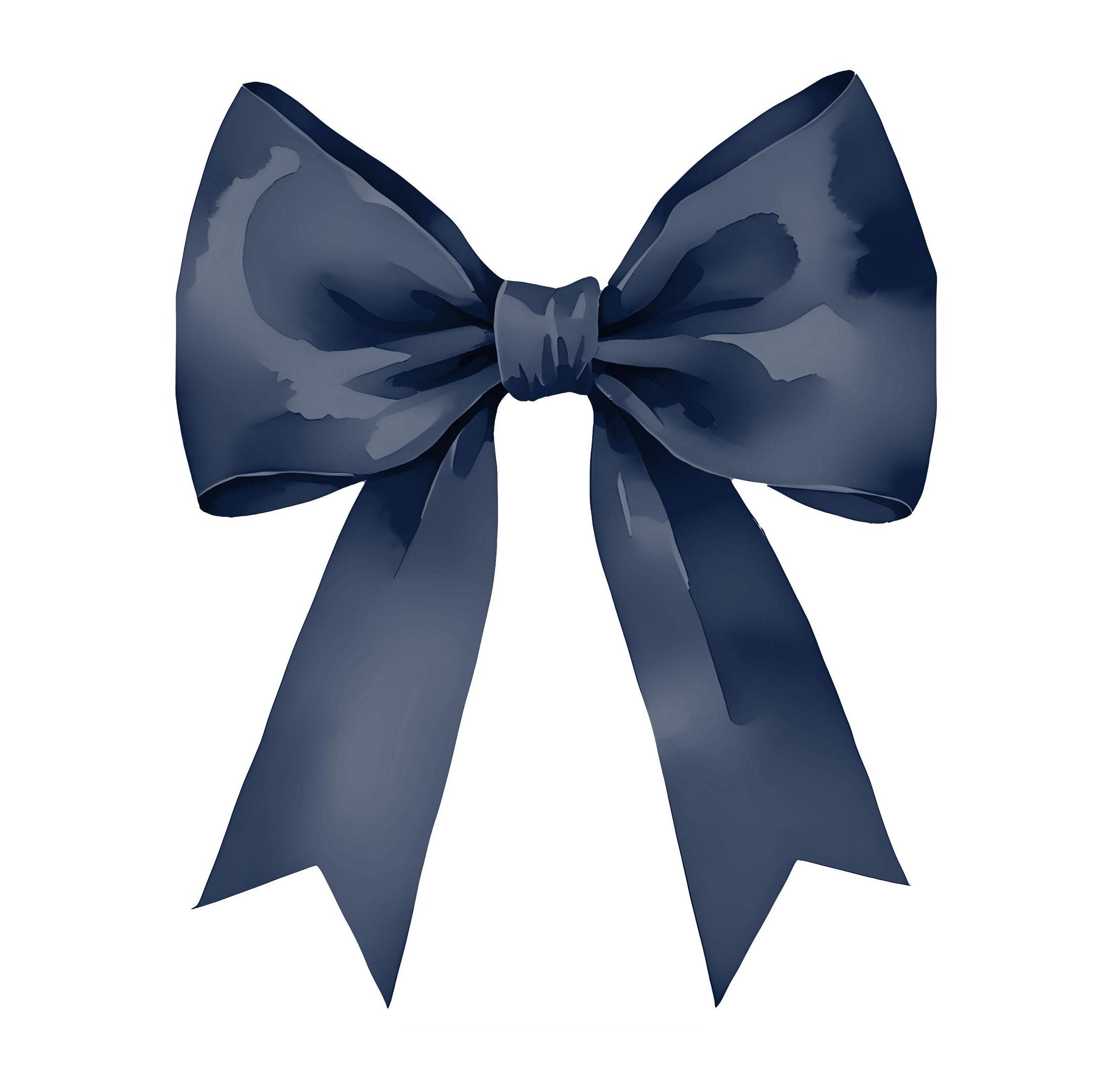 Navy Blue Coquette Bow Png, Navy Blue Bow PNG, Coquette Bow PNG, Watercolor Navy Blue Bow Png ...