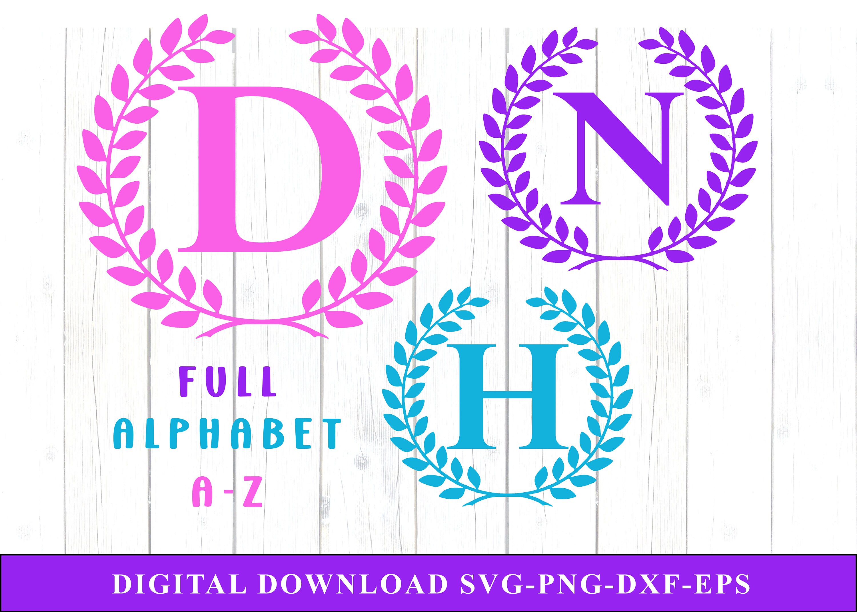 Font Monogram Svg Bundle, Monogram Letters Svg, Monogram Svg, Monogram ...