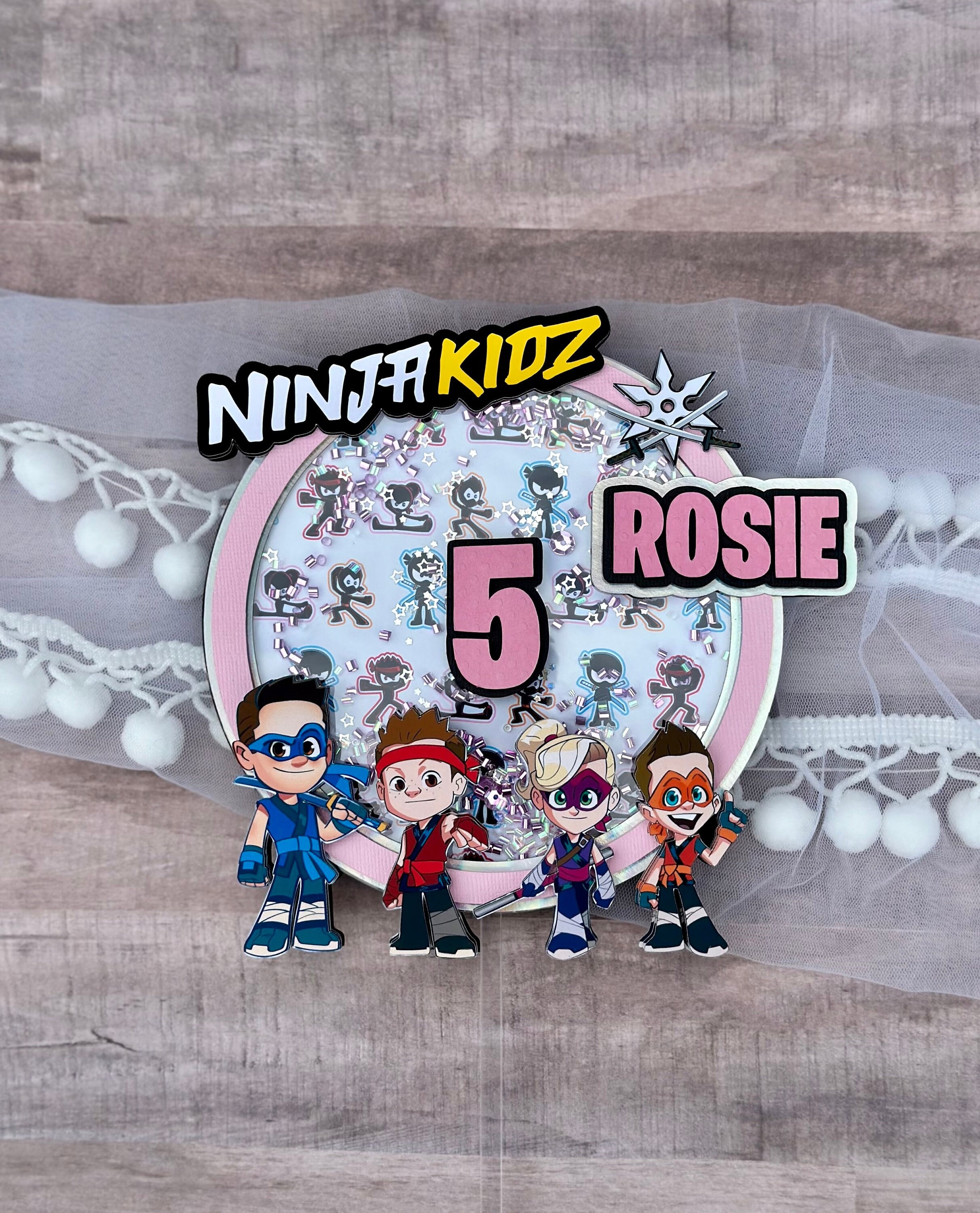Ninja Kidz Cake Topper Shaker - Etsy