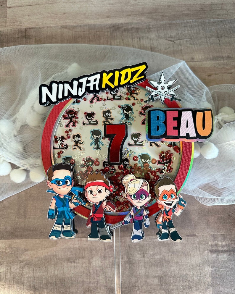 Ninja Kidz Cake Topper Shaker - Etsy