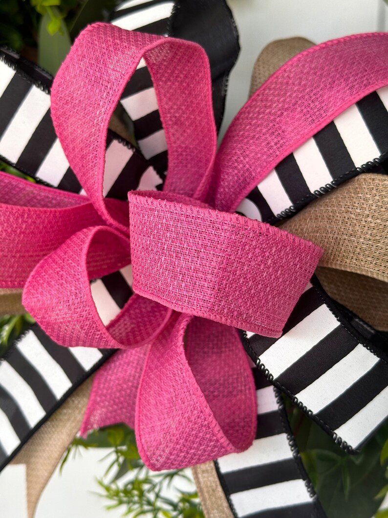 Summer Wreath Bow, Summer Lantern Bow, Gift Bow, Mothers Day Bow ...