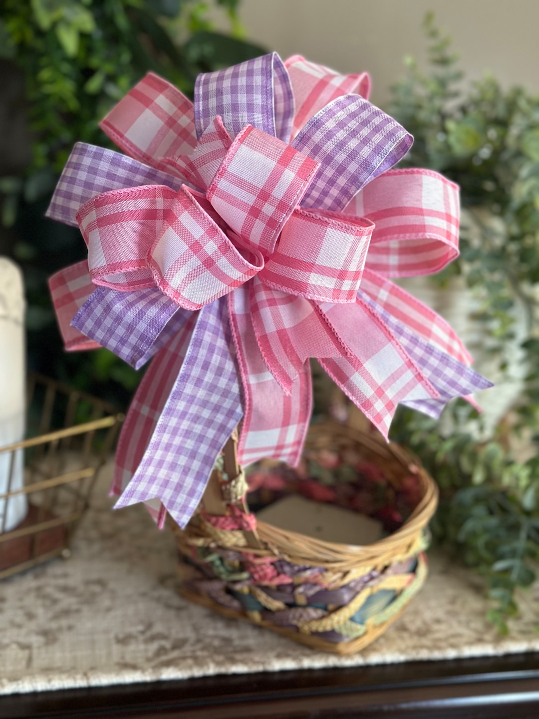 Spring Pastel Bow, Summer Bow, Easter Bow, Spring Lantern Bow, Easter ...