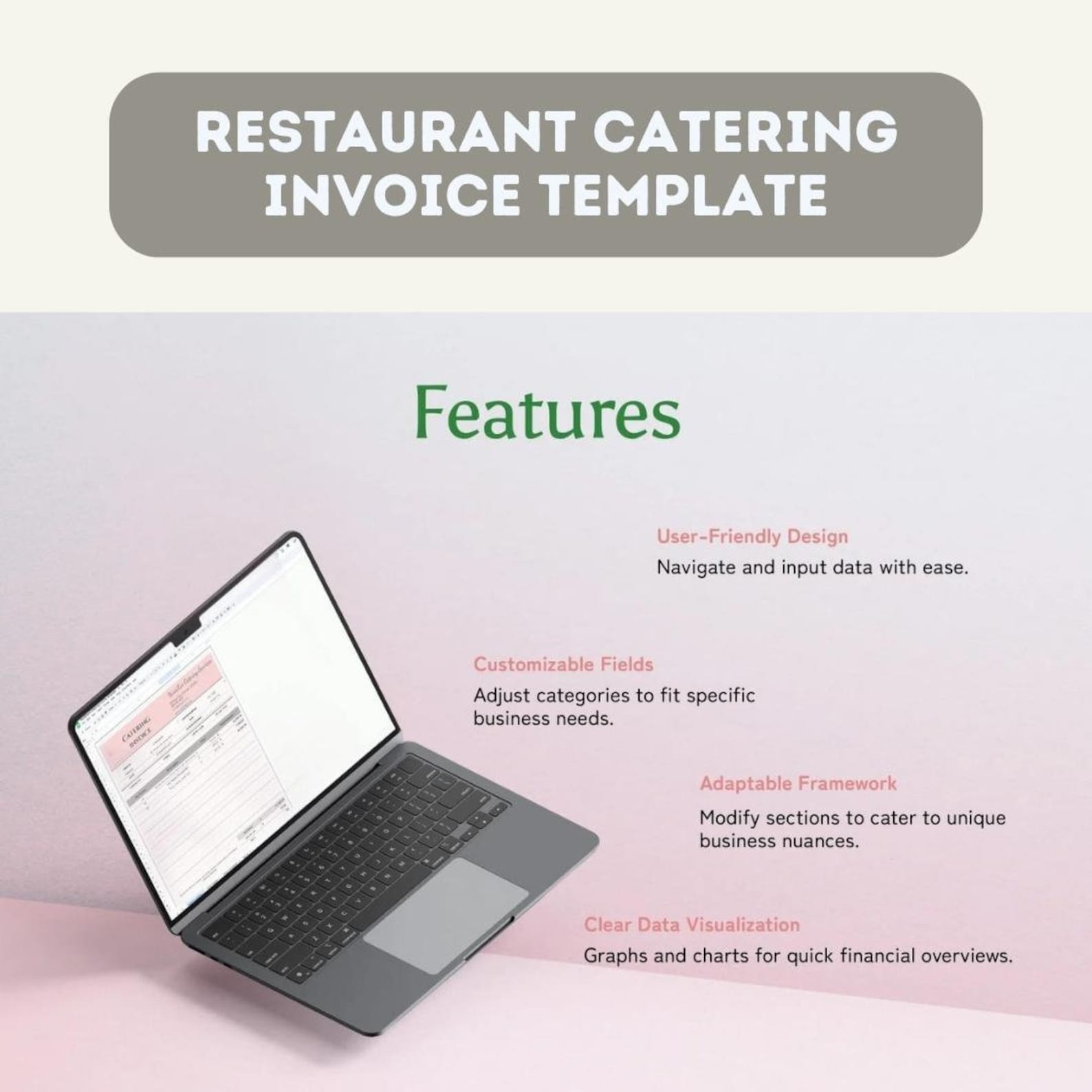 Restaurant Invoice Format Template Editable Restaurant - Etsy