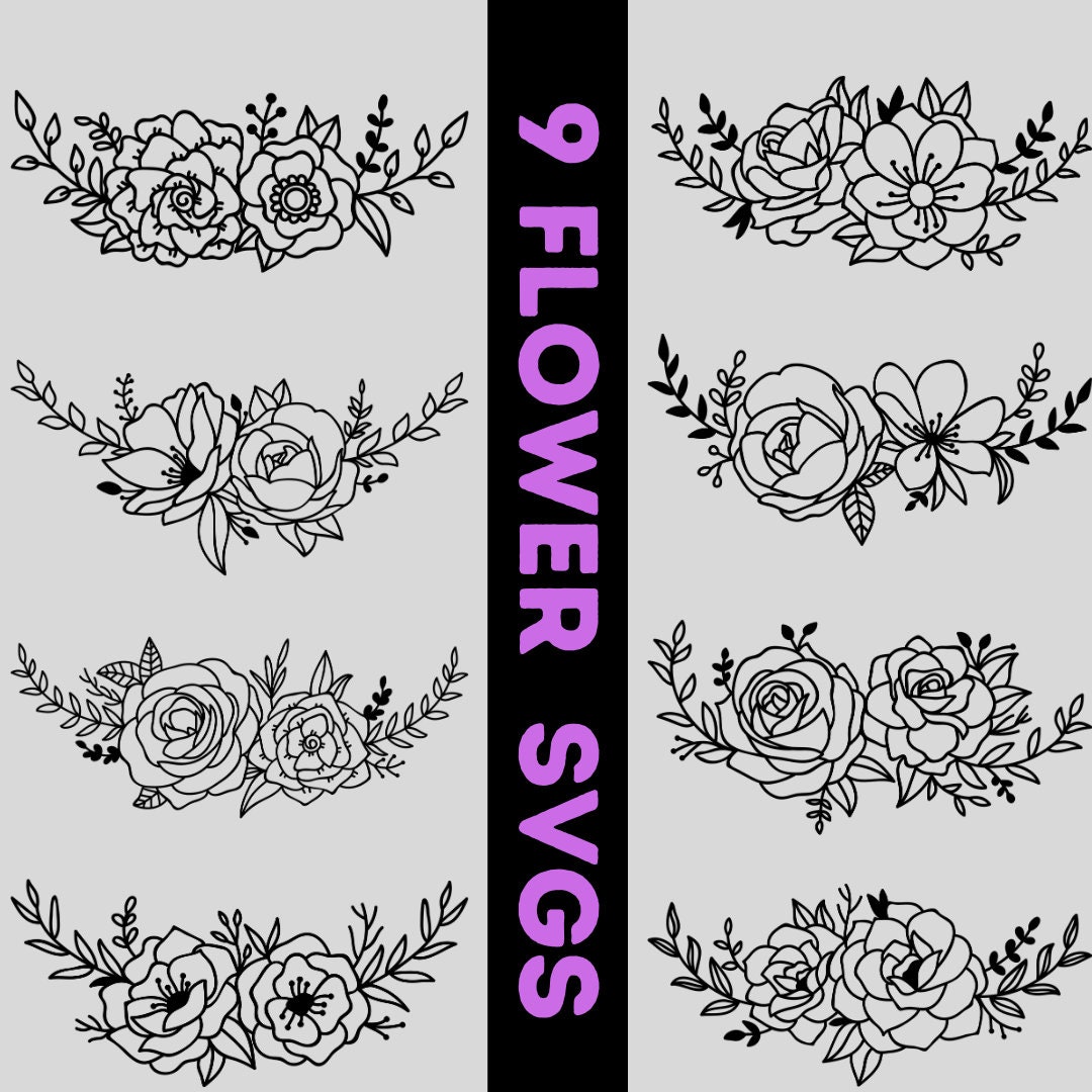 Flowers SVG Bundle: Explore Exquisite Paper Flower Templates and Flower ...