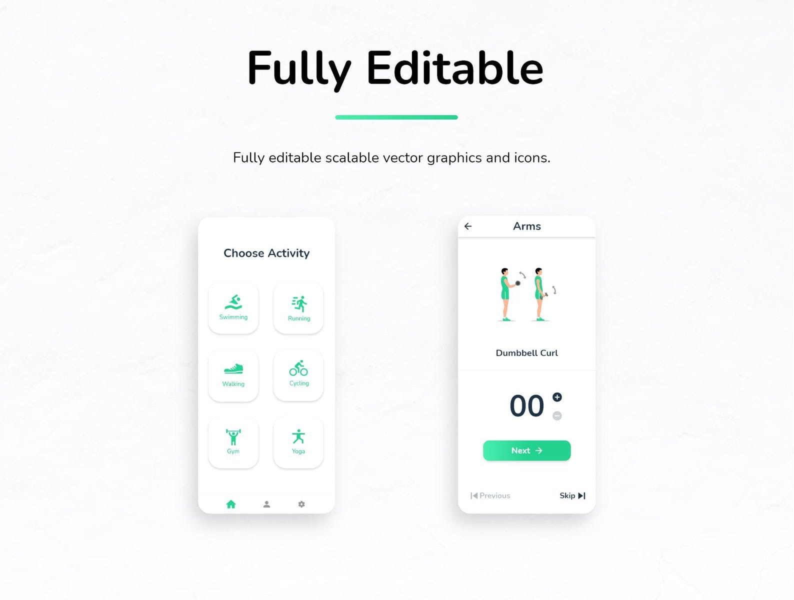 Fitness Zone Mobile App UI Kit: Ui Design, Fitness App UI Design, UI ...