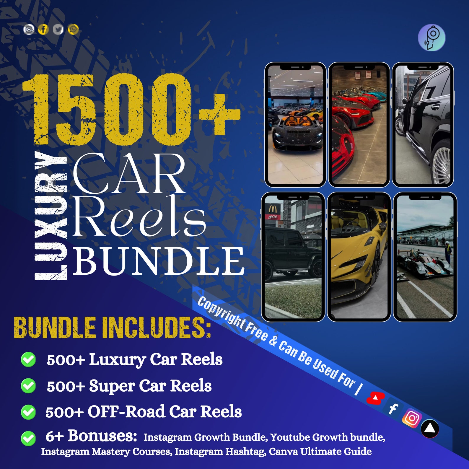 Buy 1500 Car Reels Bundle: Luxury, Sports, Offroad (mega Bundle) Online ...