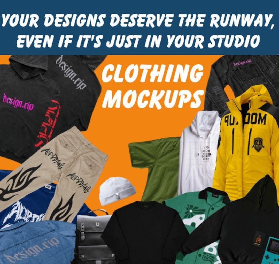 Clothing Mockup Bundle, Clothing Mockup, Urban Clothing Mockup Bundle ...