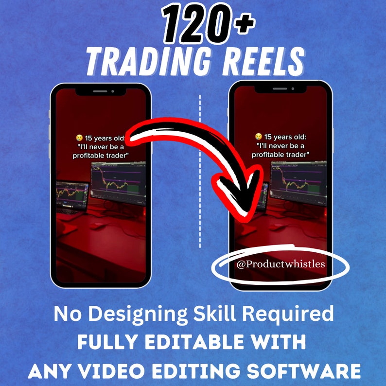 120 Trading Reels Bundle, Trading Reels for Instagram, Youtube, Tiktok ...