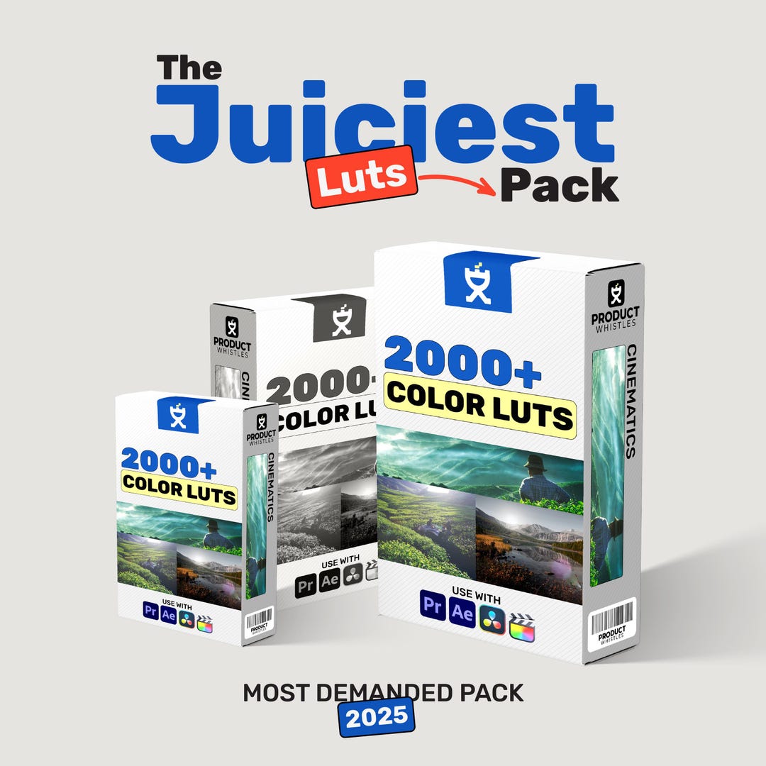Luts Master Pack 2K+ High-quality Color Grades for Filmmakers & Content ...