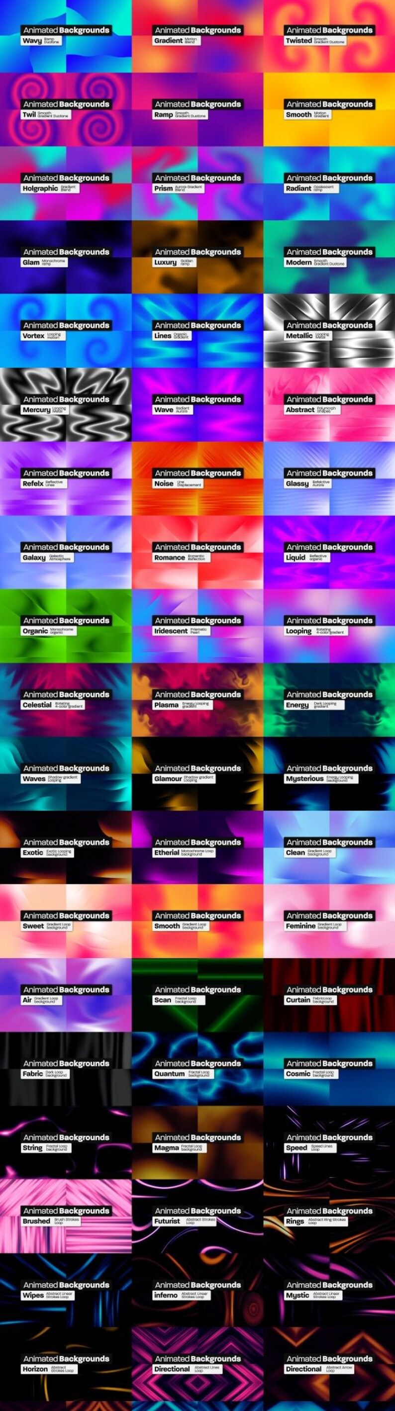 800+ Animated Backgrounds for Premiere Pro (prproj Files) - Etsy