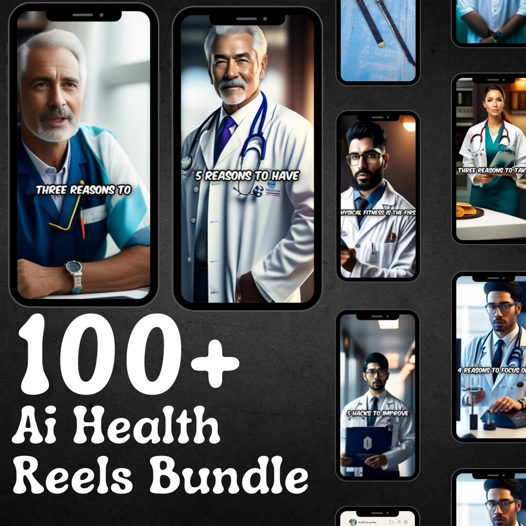 100 AI Health Reels Bundle, Ai Health Reels, Ready to Use Health ...