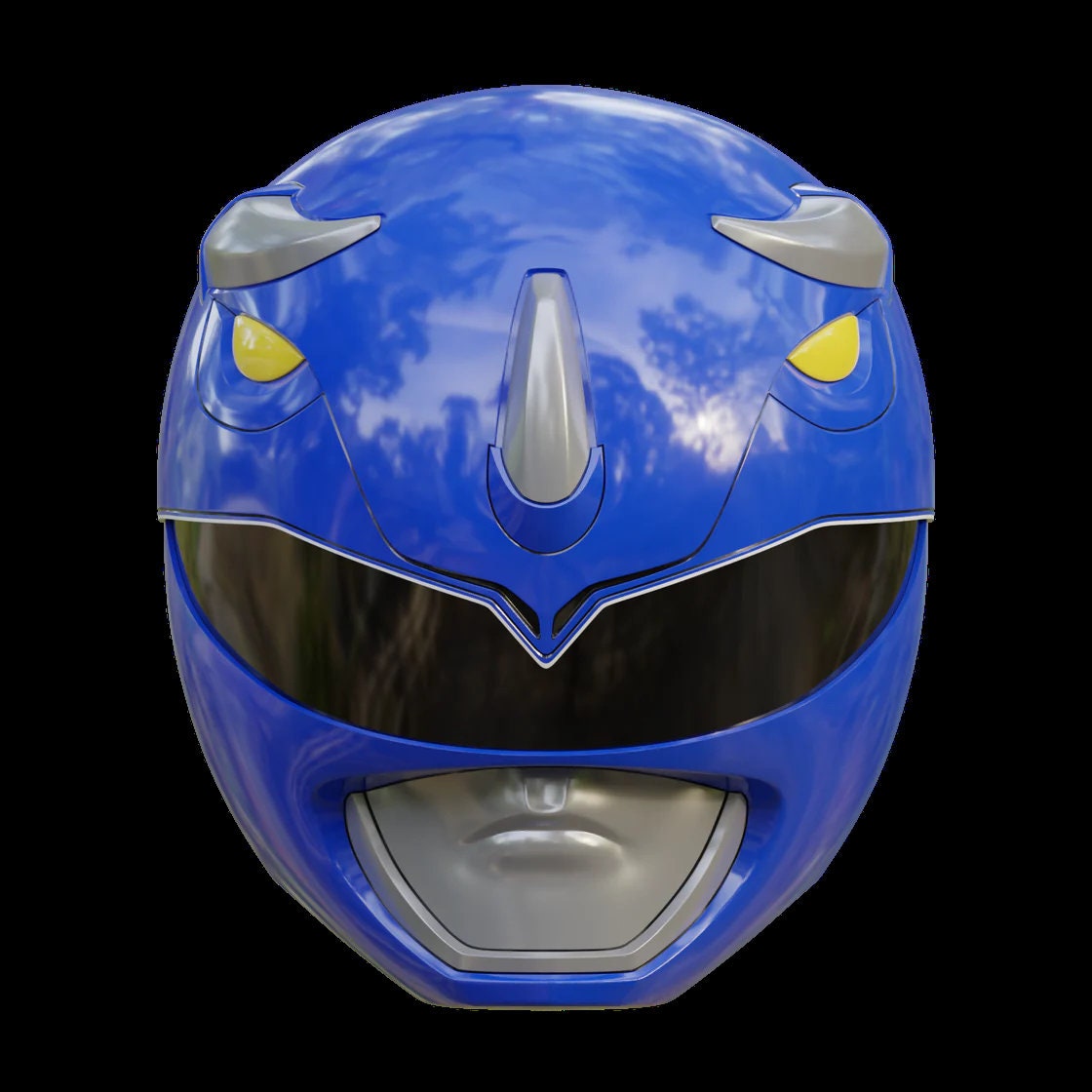 Blue Ranger MMPR Helmet 3D PRINTED Power Rangers Cosplay Halloween - Etsy