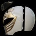 White Ranger MMPR Helmet 3D PRINTED Power Rangers Cosplay Halloween ...