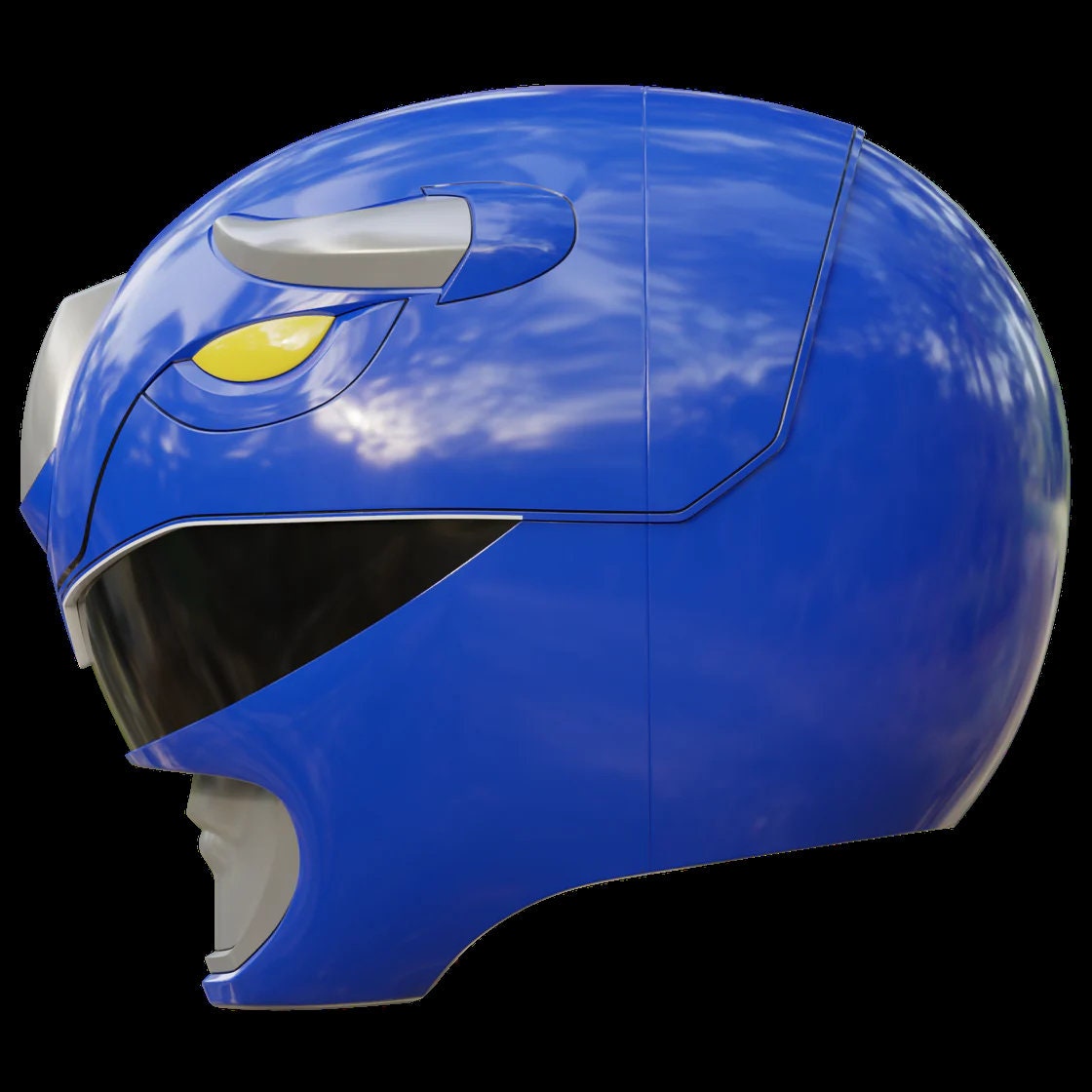 Blue Ranger MMPR Helmet 3D PRINTED Power Rangers Cosplay Halloween - Etsy