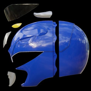 Blue Ranger MMPR Helmet || 3D PRINTED || Power Rangers Cosplay ...