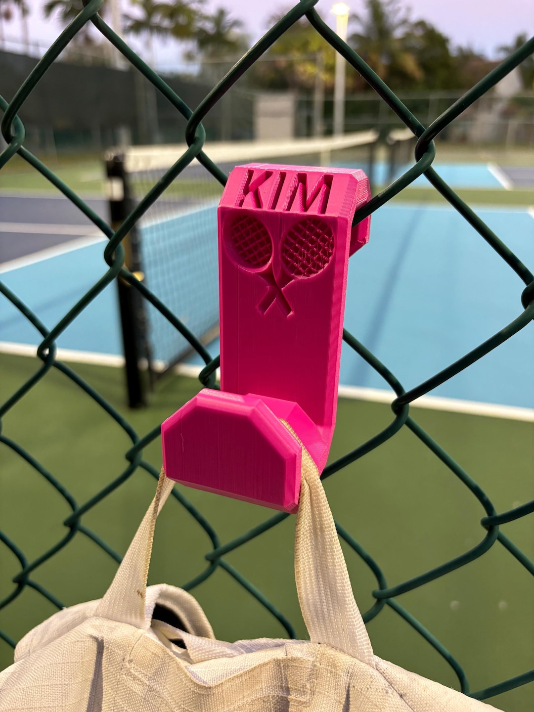 UV & Heat Resistant Hook With A Tennis Racket Design Easy Attachment to ...