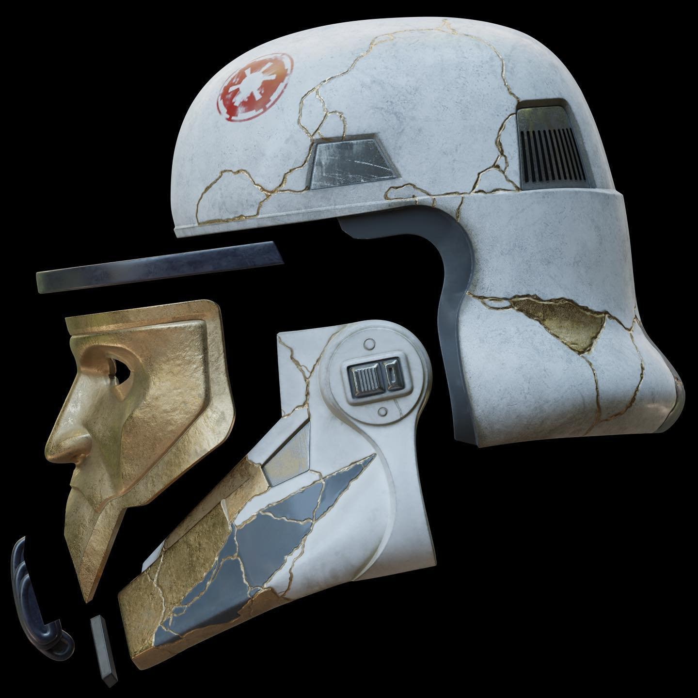 Enoch Night Trooper Helmet 3D PRINTED Cosplay Star Wars - Etsy