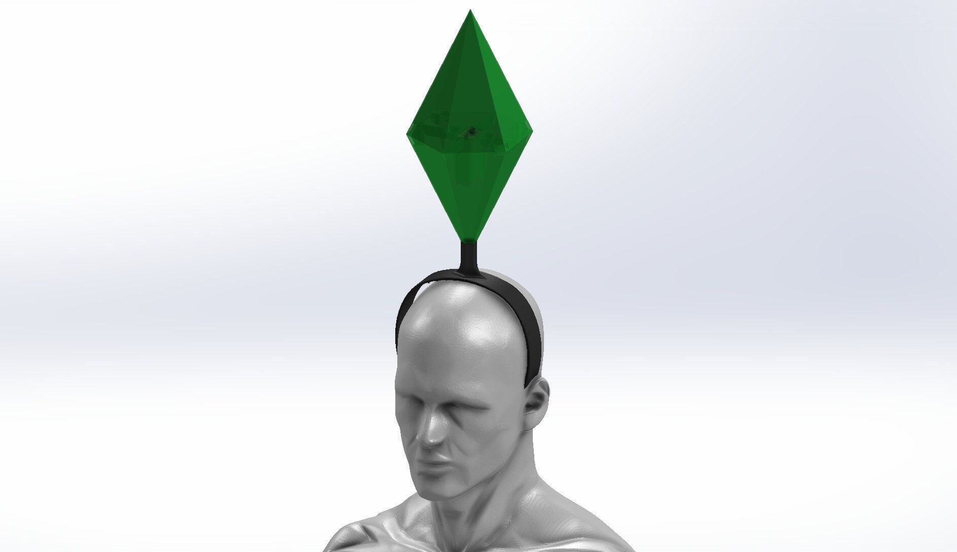 LIFE SIZE Sims LED Plumbob Headban Sim Costume Hat the Sims Cosplay ...