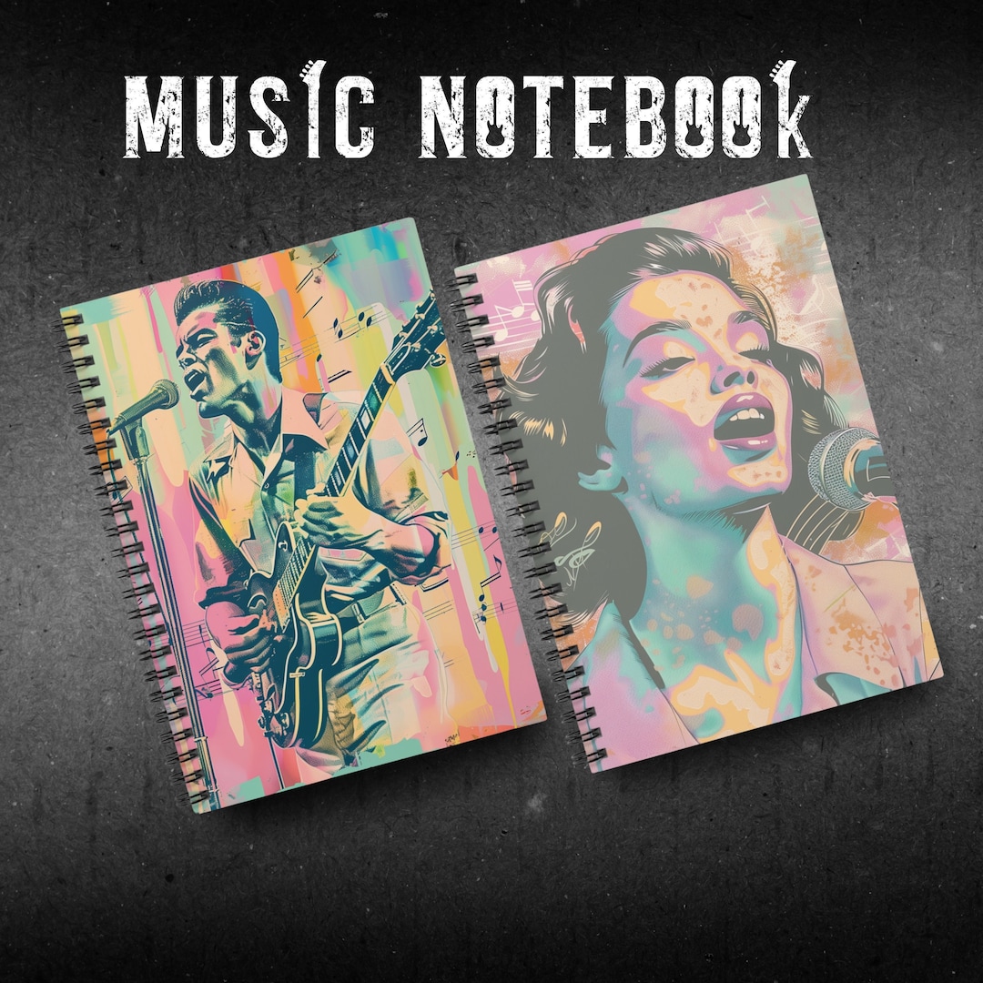 Vintage Songwriters Notebook Gift for Musician or Music Teacher 50s ...