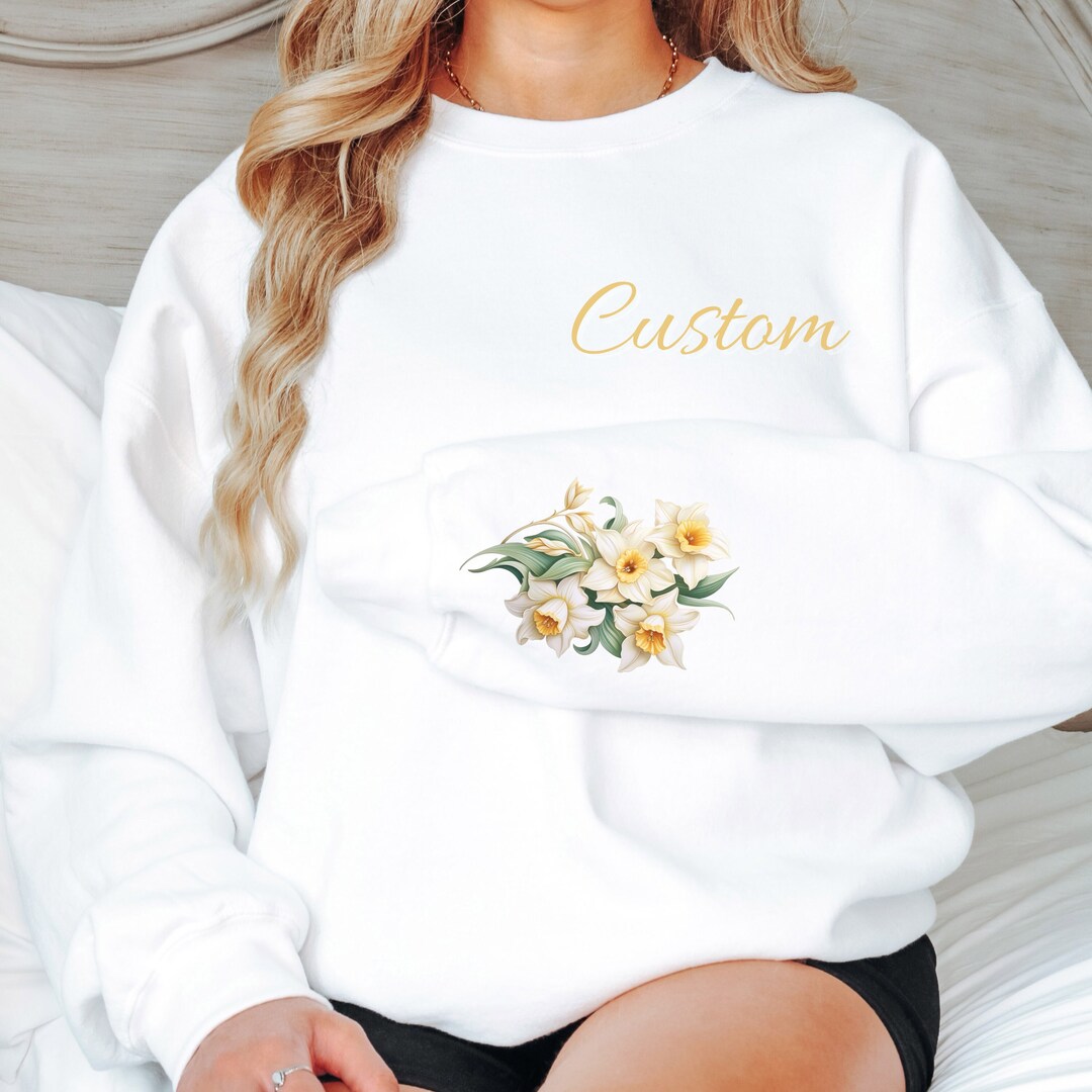 Pisces Birth Flower Personalized Gift, Birth Month Flower, Custom Birth ...