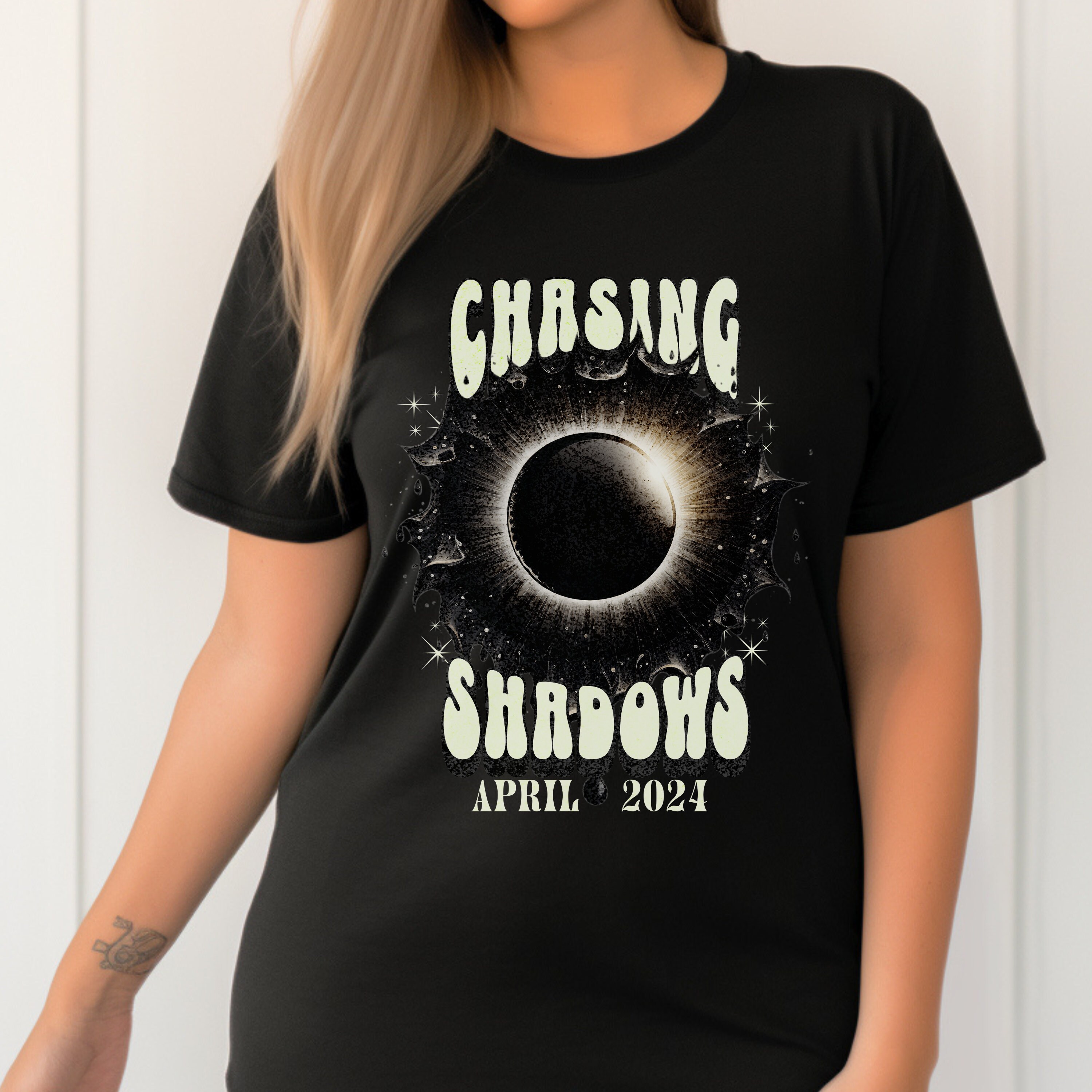 Solar Eclipse 2024 T Shirt, Annular Eclipse, Celestial Design Shirt ...