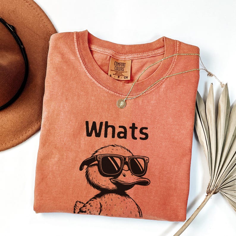 Duck Shirt Vintage Comfort Colors®, Animal Meme Unhinged Tshirt, Duck ...
